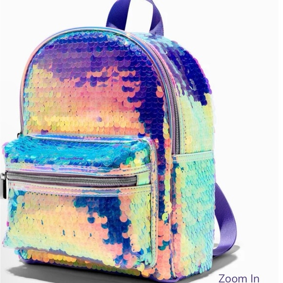 Bags | Nwt Mini Sequin Rainbow Backpack | Poshmark